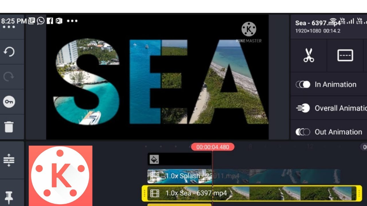 Video in text shape effect | Kinemaster Video Tutorial 2021. - YouTube