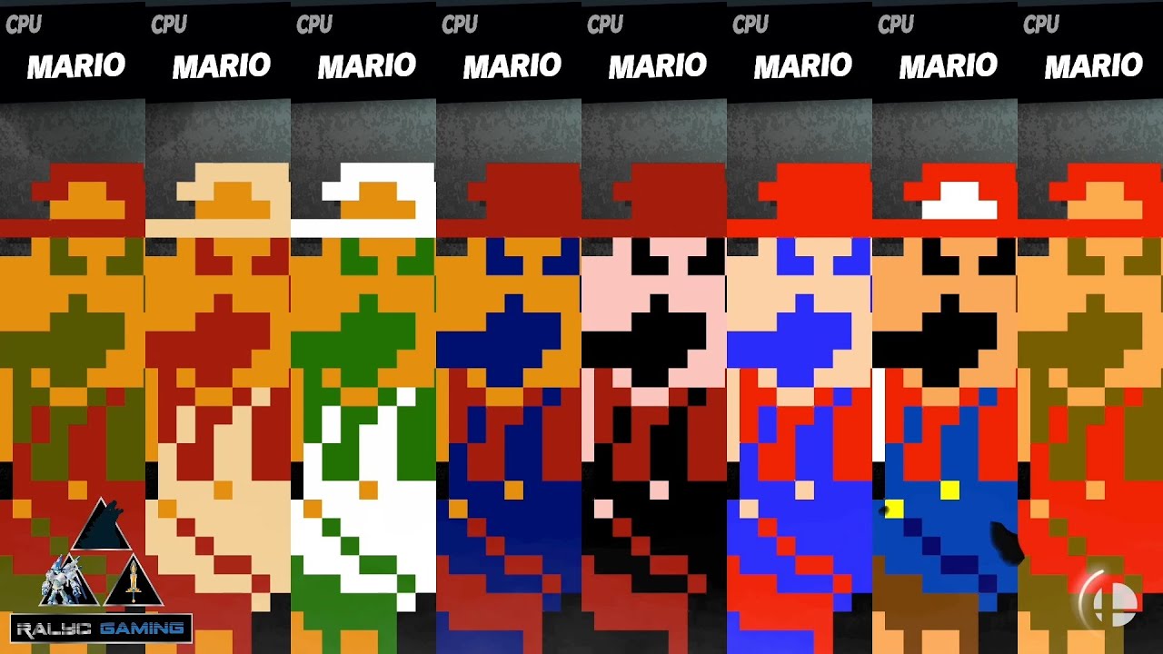 Smash Mods Ultimate: 8 8-Bit Mario Battle - YouTube