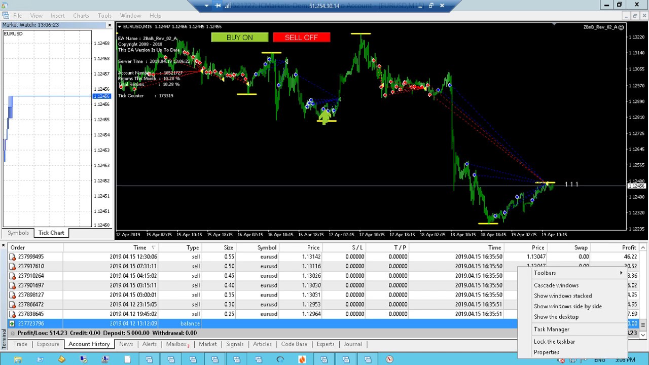 [RECORDED] LIVE FOREX TRADE MT4 With EA [Expert Advisor] - YouTube