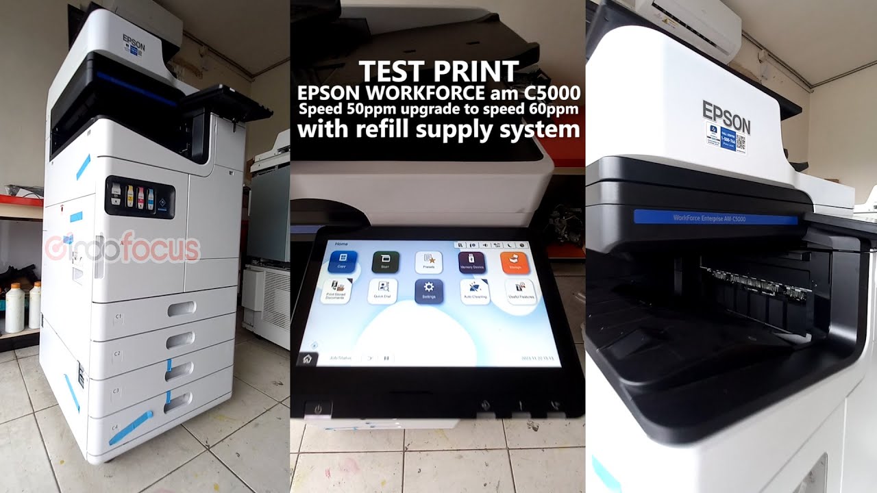 New ! EPSON WORKFORCE am C5000 Speed 50ppm upgrade to speed 60ppm with ...