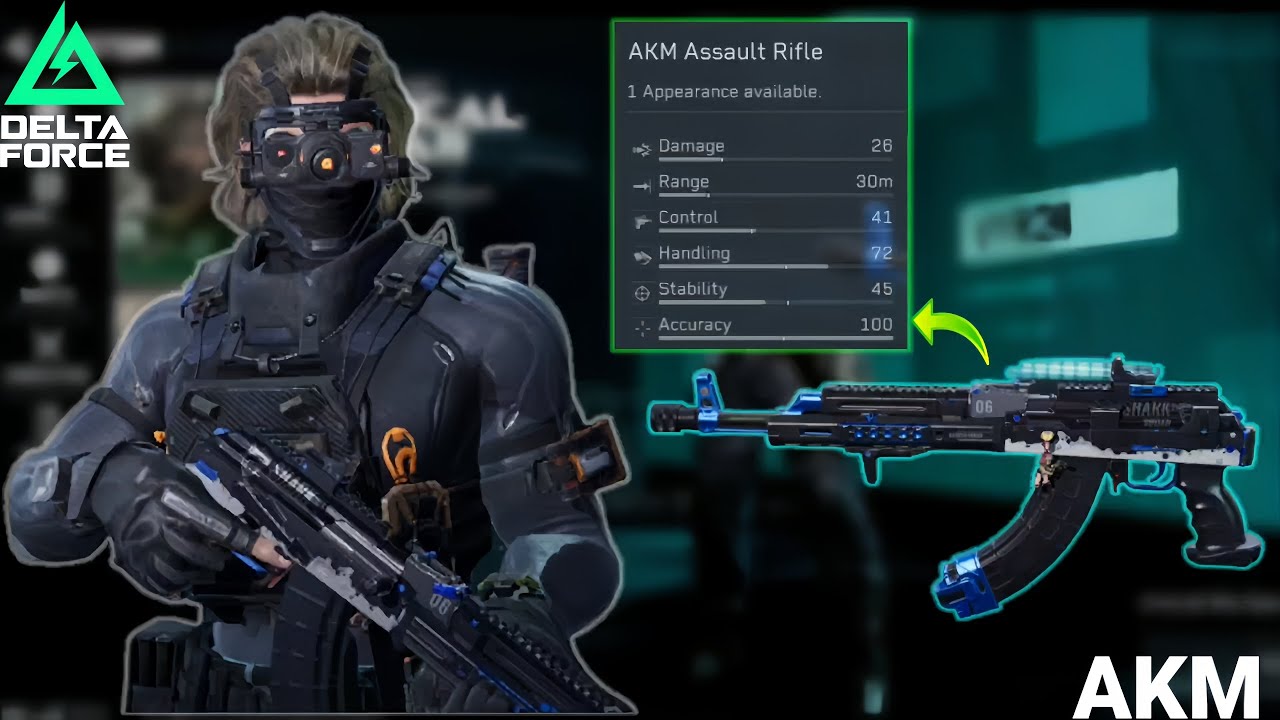BEST BUILD AKM 100% ACCURACY DELTA FORCE MOBILE - YouTube