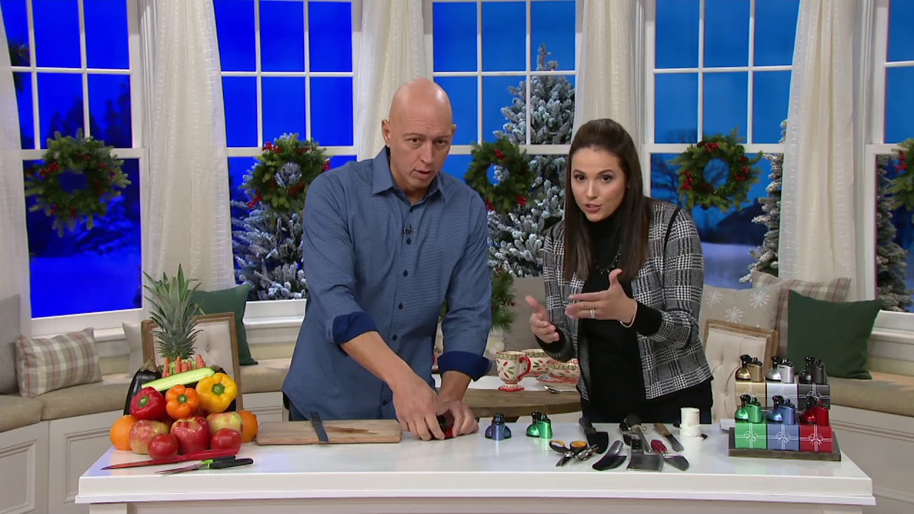 Sharp Shark Set of 3 Scissor and Knife Sharpener with Gift Boxes on QVC ...