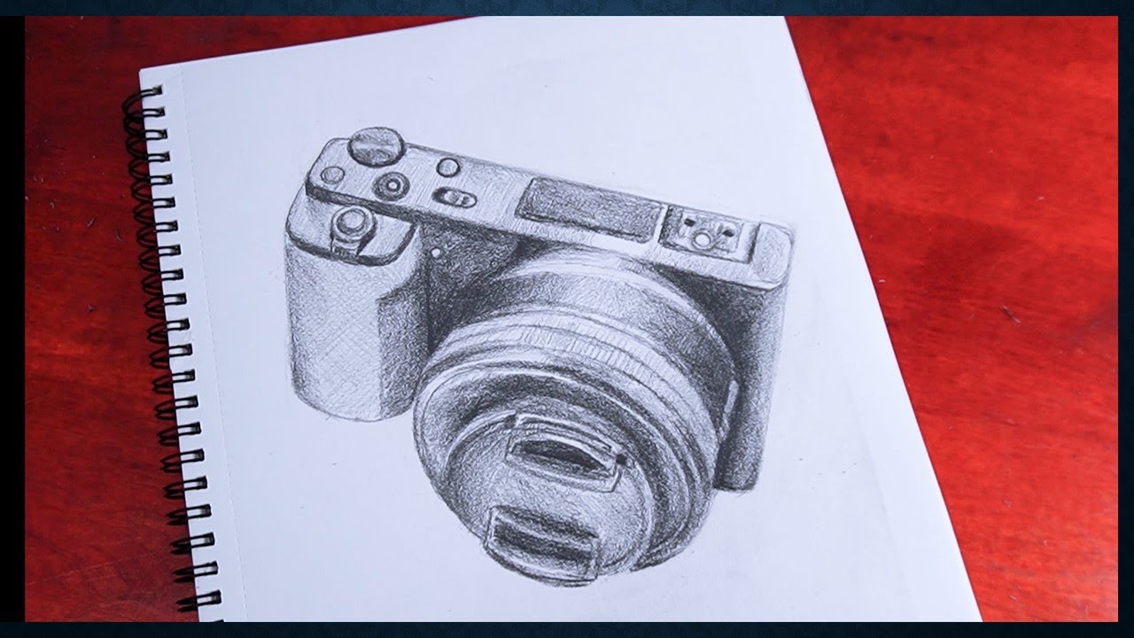 Realistic Sony ZV-E10 Pencil Drawing | Hyper Detailed Camera Art - YouTube