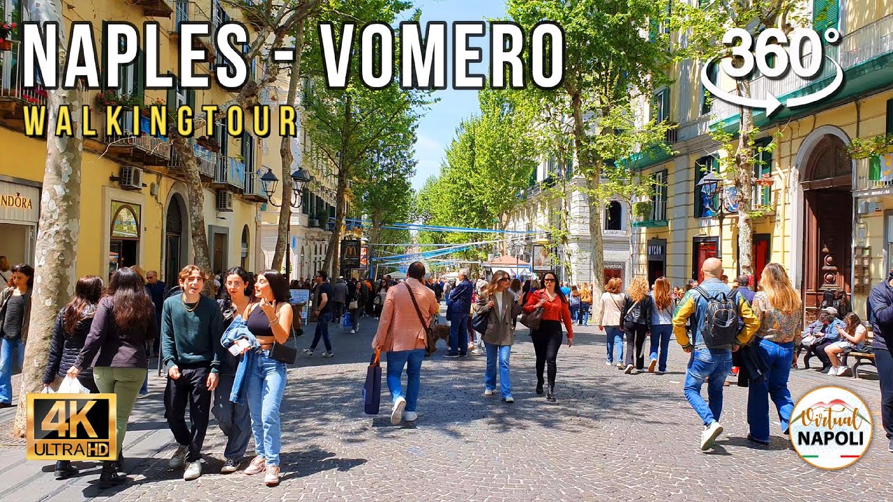 Walking Tour Napoli - VOMERO - Italy / 360 VR Video 5.7K UHD # ...