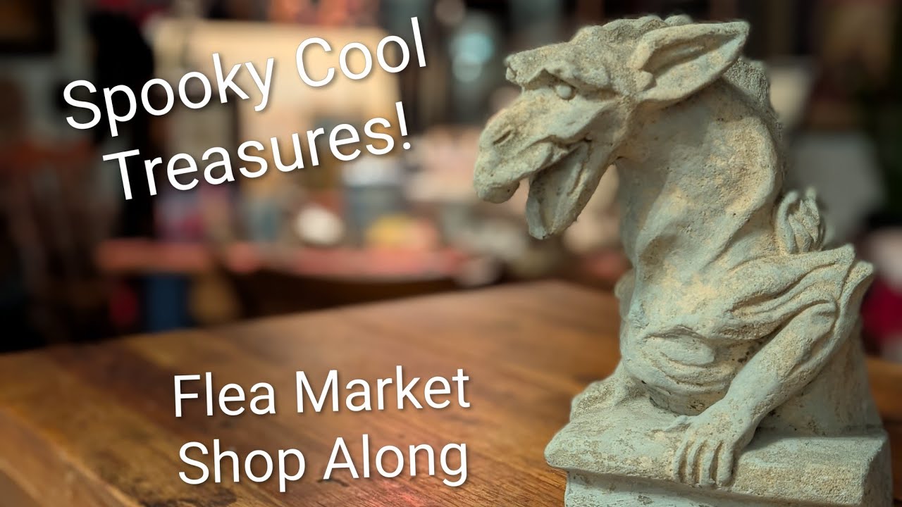 Finding Spooky Cool Treasures at the Raleigh Flea Market - YouTube