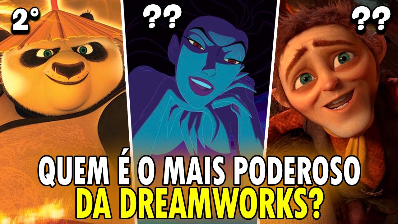 TOP 5 MAIS PODEROSOS DA DREAMWORKS! RANKING DE TODOS OS PERSONAGENS ...