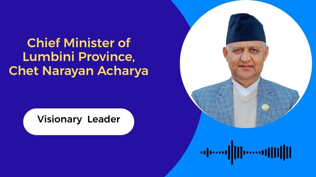 Honorable Chief Minister Chet Narayan Acharya Lumbini Province Nepal ...