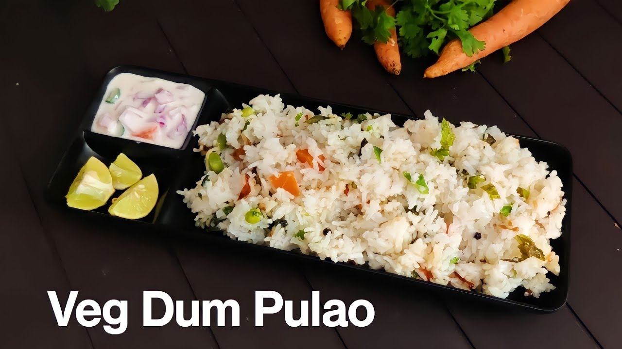Veg dum pulao/restaurant style veg pulav/veg pulao recipe #vegpulao ...