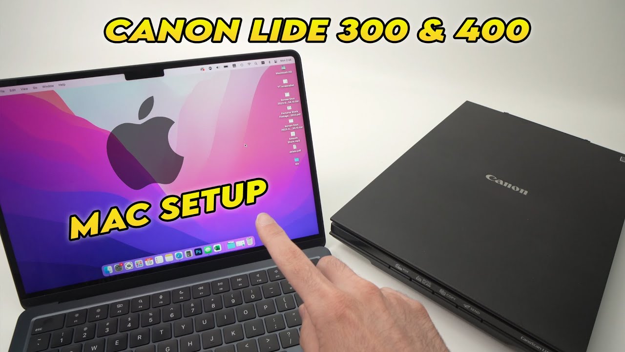 Mac Setup of the Canon CanoScan Lide 300 & 400 Scanner + How to use ...