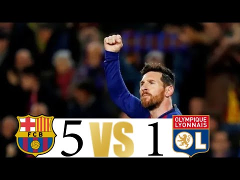 Barcelona 5 X 1 Lyon  - Melhores momentos(COMPLETO) - CHAMP10NS LEGU3 2019