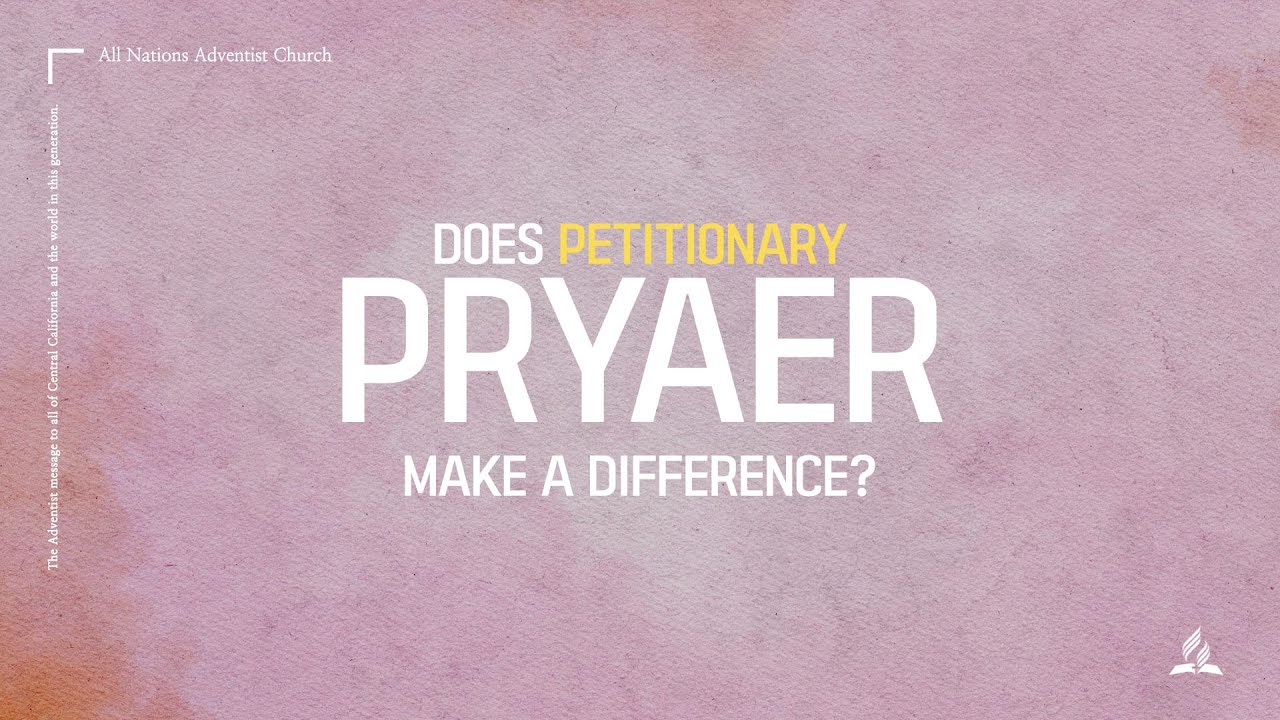 Does Petitionary Prayer Make a Difference? l Bryan Bong - YouTube
