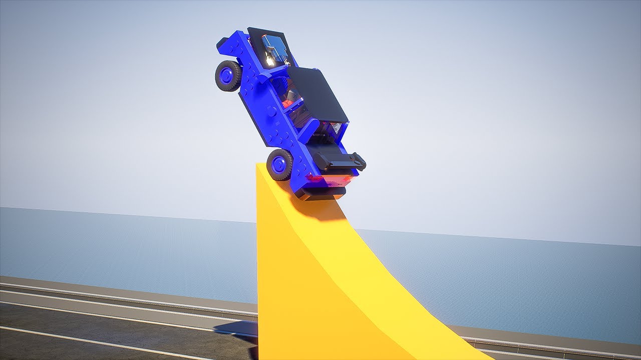 Big Lego Ramp jumps - Brick Rigs - YouTube