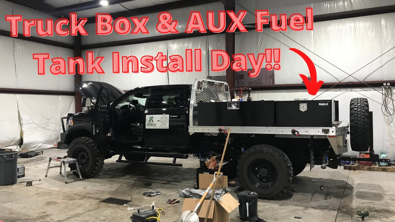 It's Truck Box & Auxiliary Fuel Tank Install Day! Ram 5500 Buyers Boxes ...