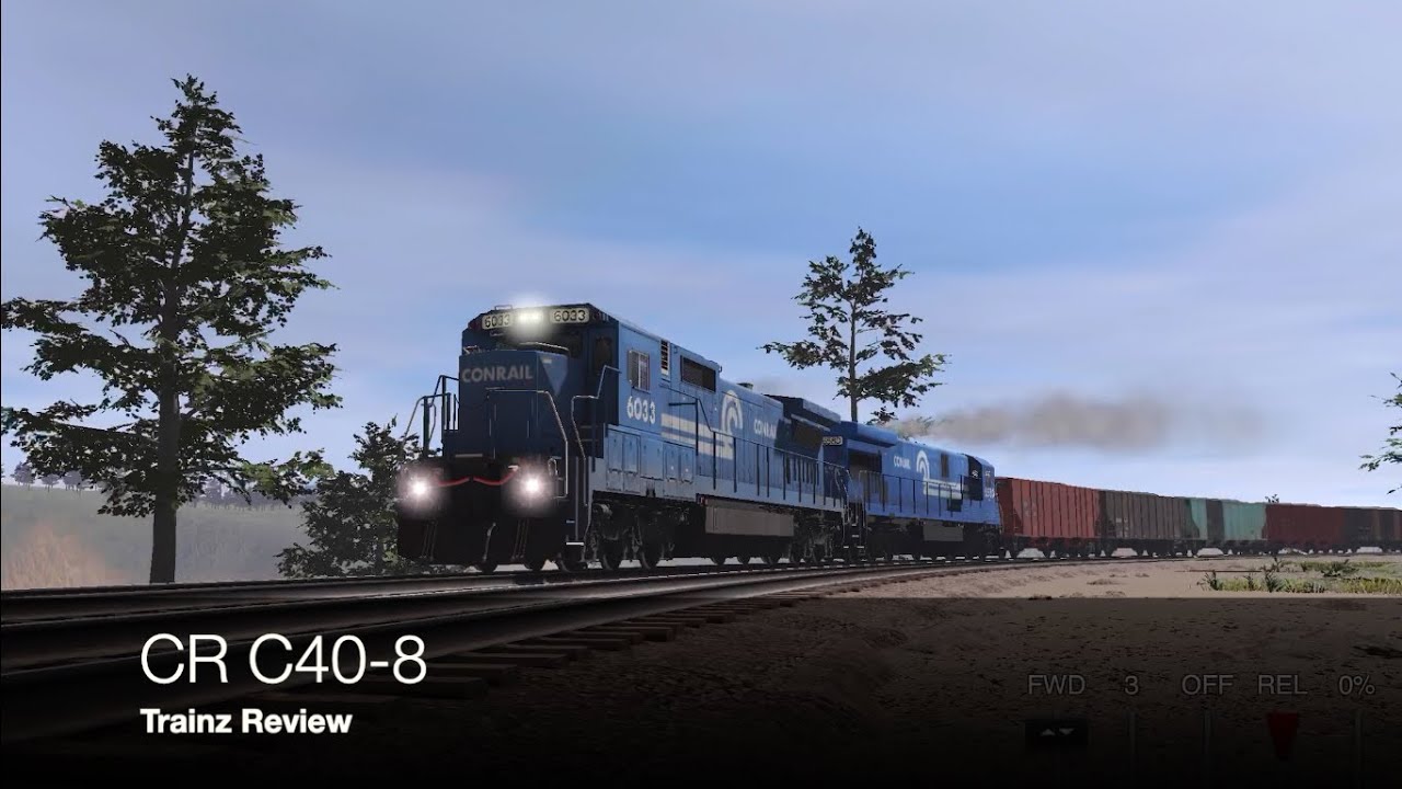 Conrail C40-8 Trainz 3 Review - YouTube