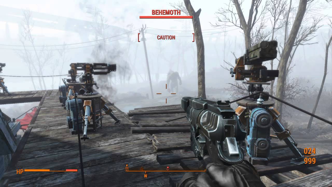 Fallout 4 Behemoth Attacks Settlement - YouTube