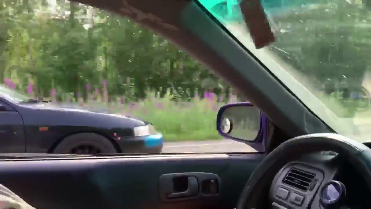 Turbo civic d16y8 vs Integra Lsvtec turbo - YouTube