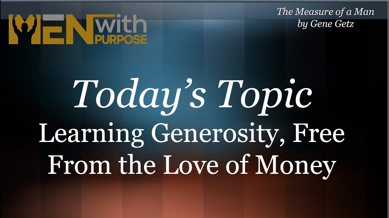 Learning Generosity - YouTube