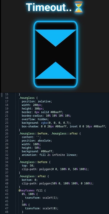 Create Engaging Timeout ⏳animation Using Htmt Css Easycoding