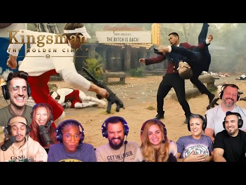 Kingsman 2 🤵‍♂️ "FIGHT at POPPYLAND" Fight Scene | Reactions ...