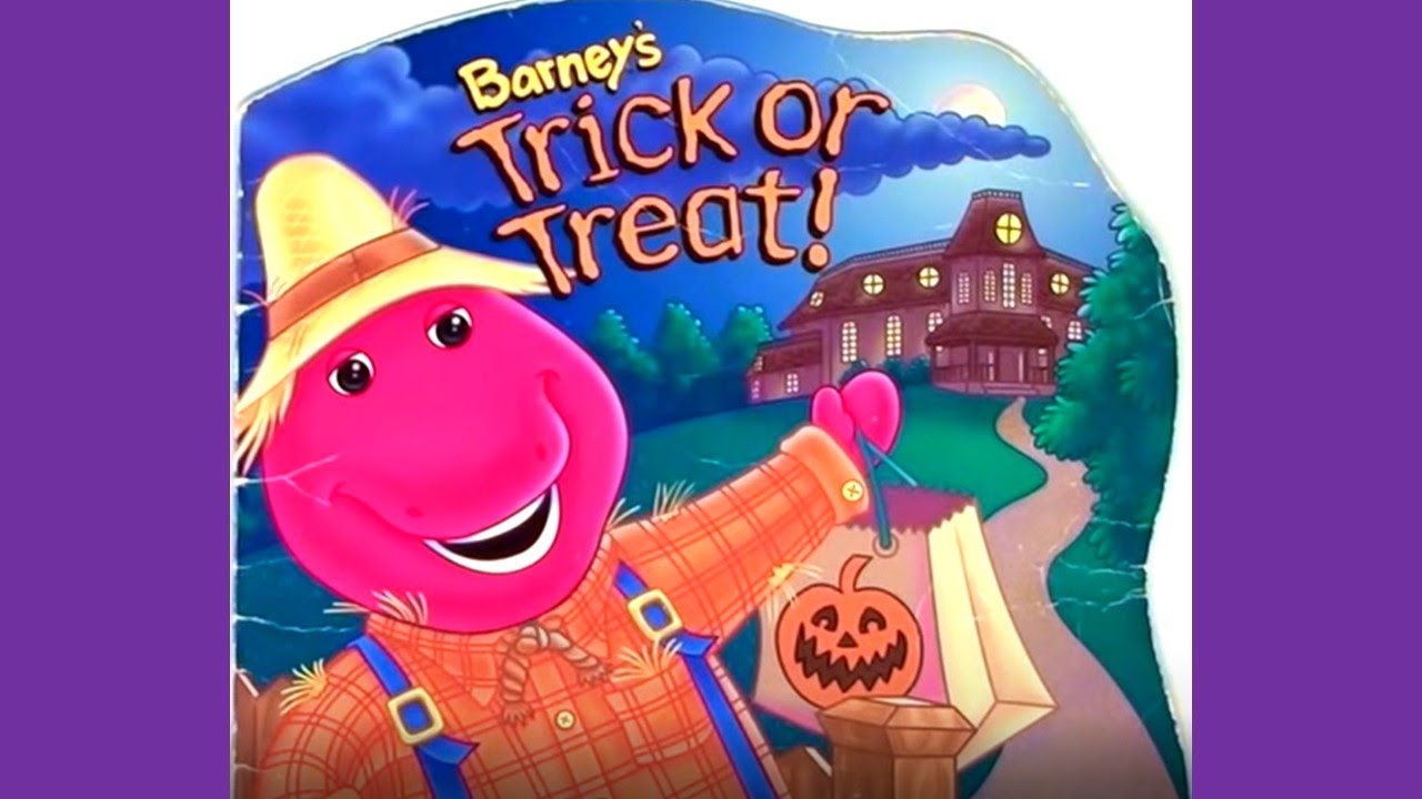 BARNEY'S TRICK OR TREAT Read Aloud, Children's Halloween Books and ...