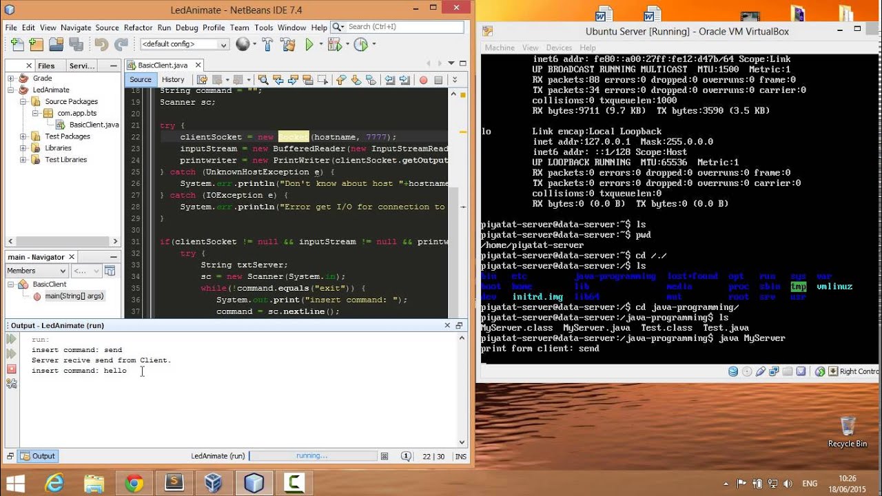 Test client request server java - YouTube