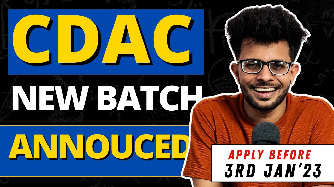 CDAC NEW Batch Announced | March 2024 Batch | Is CDAC Worth it in 2024 😱 ? - YouTube