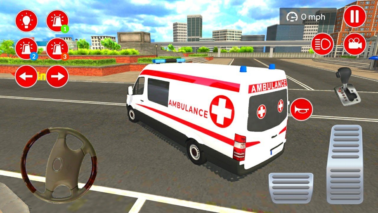 Car Ambulance Rescue Driving American Sport - Car Racing Simulator ...
