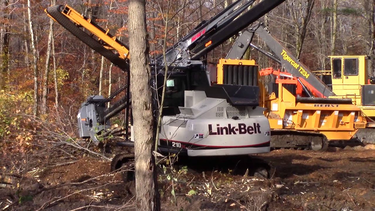 Tigercat 615C six wheeled skidder - YouTube