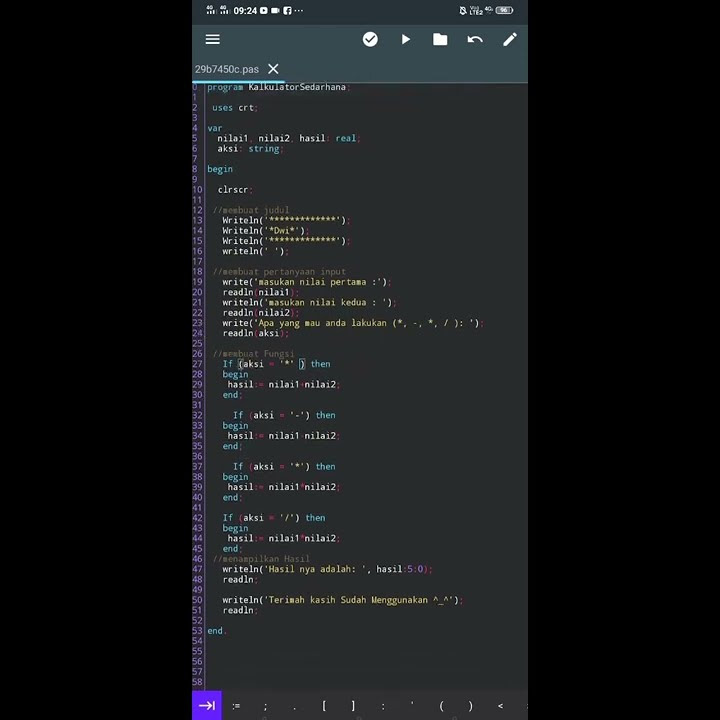 Membuat Aplikasi Kalkulator Sederhana menggunakan Aplikasi PASCAL N–IDE ...