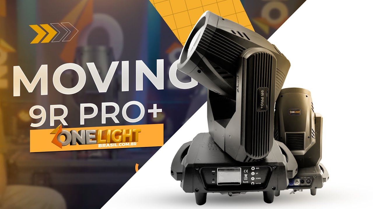 MOVING BEAM 9R PRO+ COM FITA DE LED - YouTube