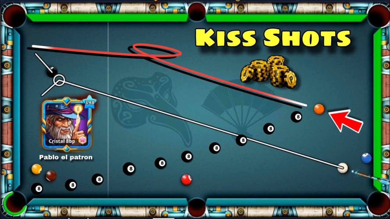 Amazing kiss Shots , Bank shots non stop 😱 l Epic Gameplay l 8 ball ...