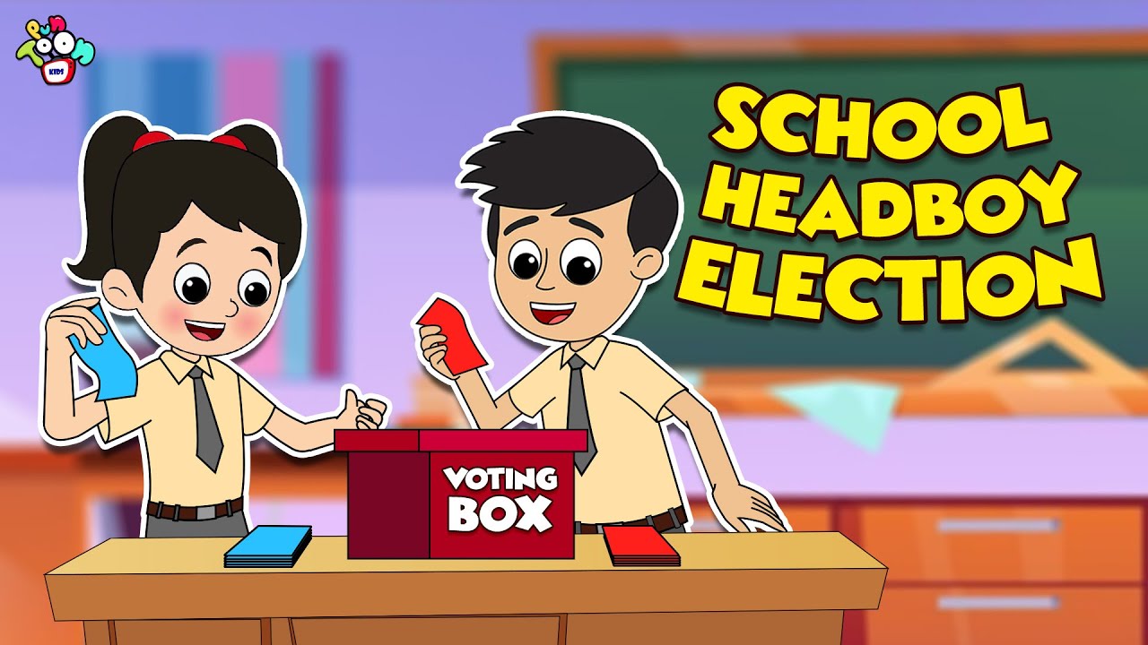 SCHOOL HEADBOY ELECTION | Animated Stories | English Cartoon | Moral ...