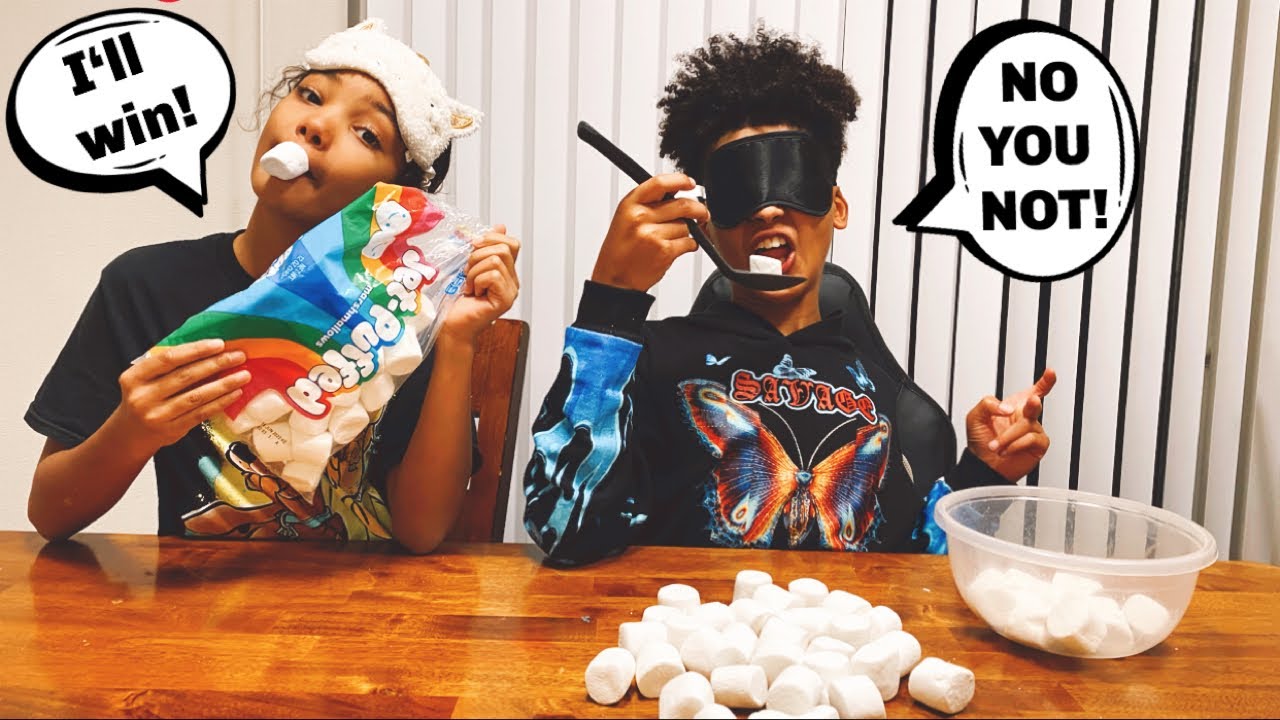 WHO gets THE MOST Marshmallows wins! *Marshmallow Challenge* Vlogmas 7 ...