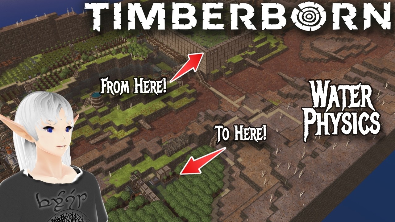 Using Water Physics to make New Lakes- Timberborn Update 6 Hard Mode with Mods! [E6] - YouTube