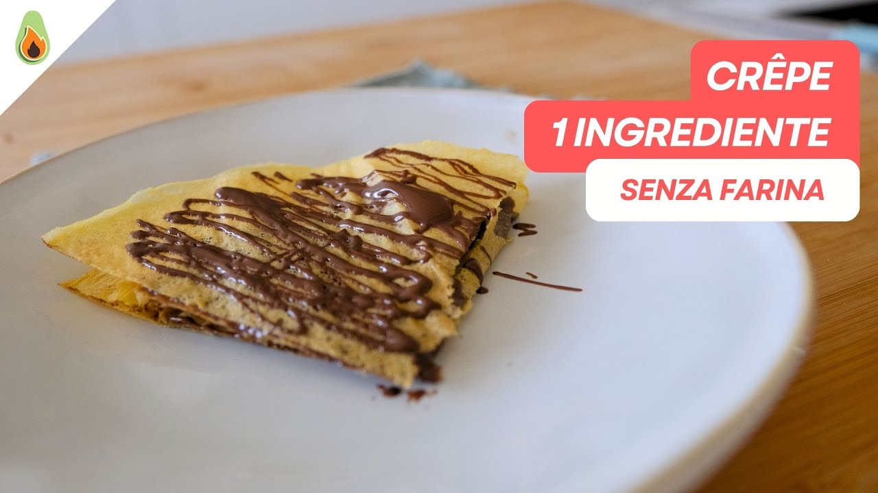 Crêpe 1 solo ingrediente: Senza farina e super light! | Ricetta facile ...
