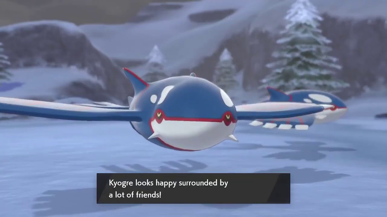 "Kyogre looks happy surrounded by a lot of friends!" - YouTube