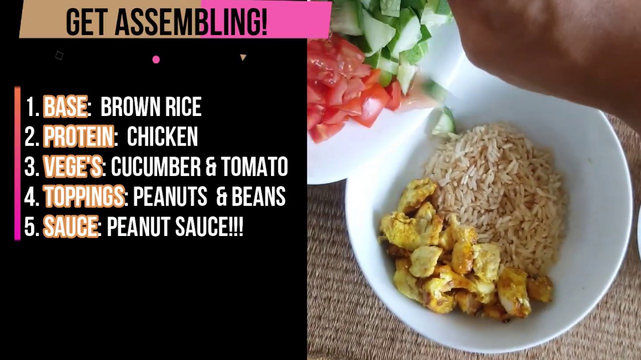 Healthy & Yummy Satay Chicken Poke Bowl | Diet Ideas Sdn Bhd - YouTube