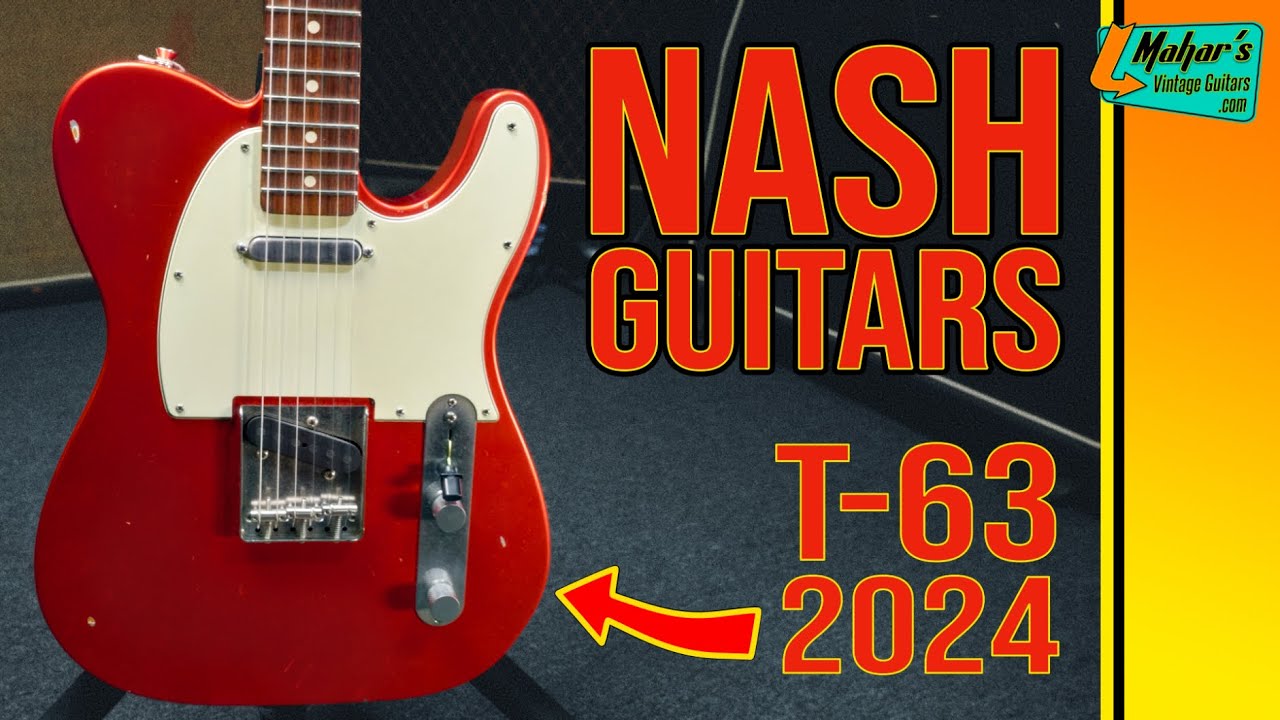 Nash T-63 Telecaster 2024 – Candy Apple Red, Relic Finish, - Thru a Two ...