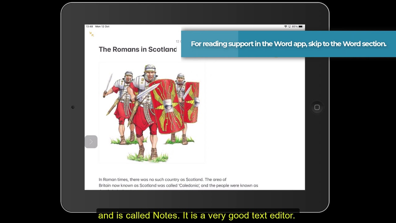 Using the iPad to support reading - YouTube