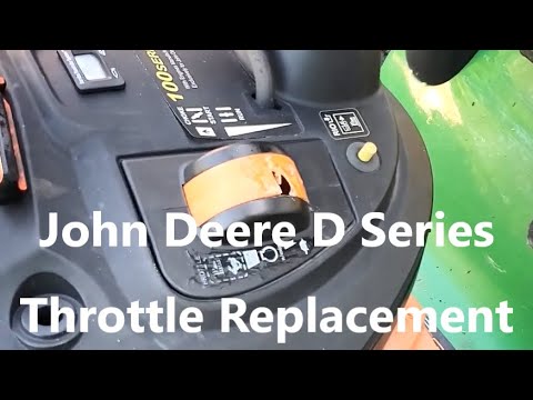 John Deere D Series Throttle Lever Replacement - YouTube