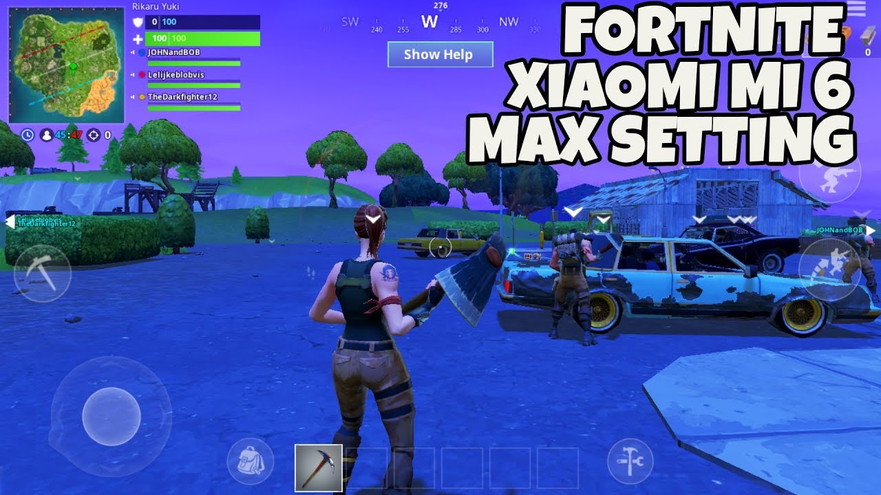 MAX SETTING LANCAR FORNITE Android ON XIAOMI Mi 6 Gameplay - YouTube