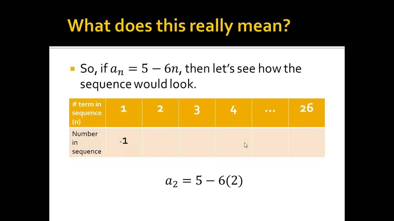 Alg. II-Using Rules for Arithmetic Sequences - YouTube