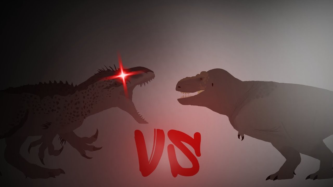(+10) accurate indominus rex vs tyrannosaurus rex accurate - YouTube
