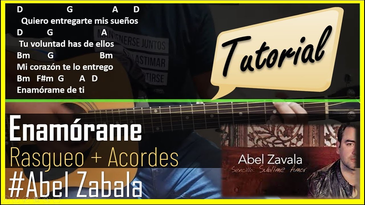 ENAMORAME Abel Zabala GUITARRA ACUSTICA Tutorial Para Principiantes ...
