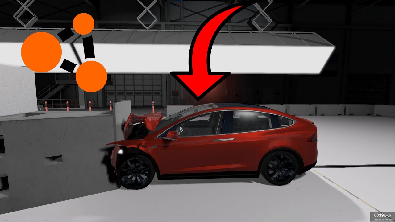 TESLA MODEL X - CRASH TEST BEAMNG - YouTube