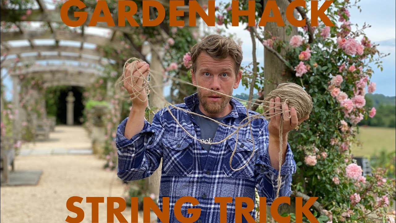 Gardening Hack String trick - YouTube