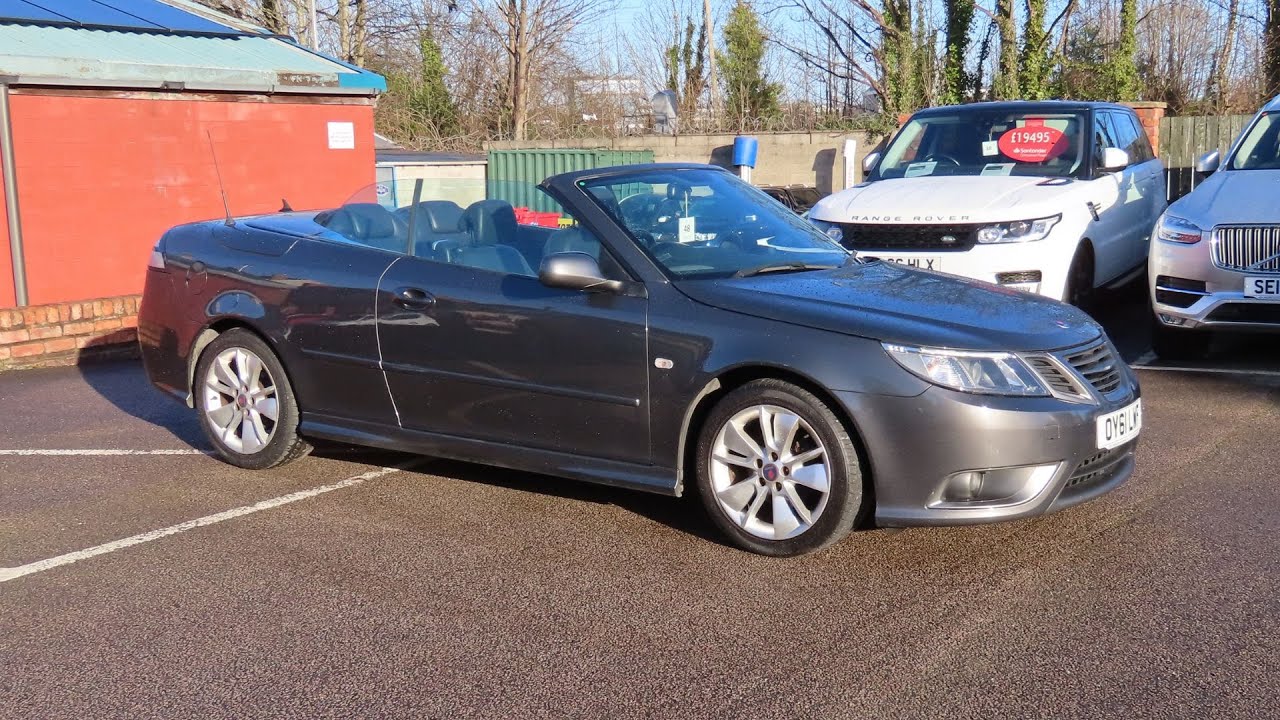 2011 Saab 9-3 Convertible 1.8t Linear SE - Start up and full vehicle ...