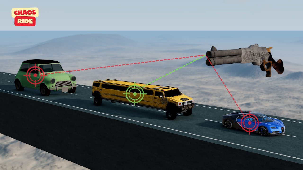 BIG & SMALL CARS vs RIFLE GUNS | BeamNG.drive - YouTube