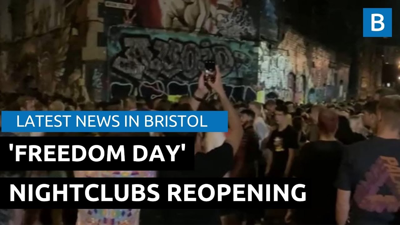 'Freedom Day' Midnight Nightclub Reopenings - YouTube