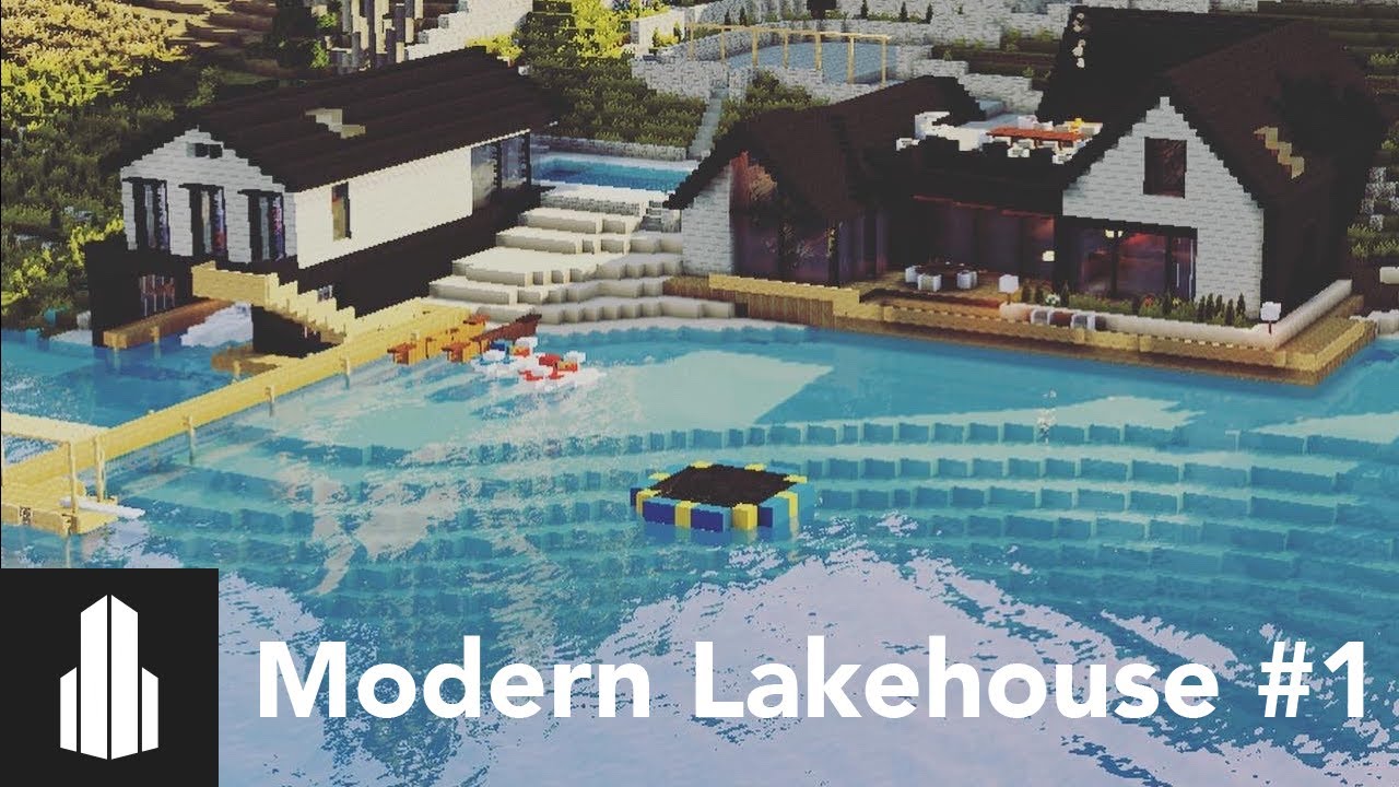 Ultimate Minecraft Modern Lakehouse and Mountains [Part 1- Cinematic ...